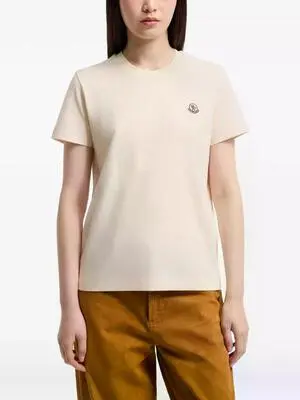 Moncler Three-pack Logo Patch T-shirts - Blue