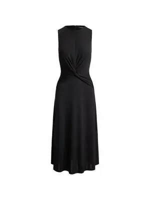 Ralph Lauren Twist-front A-line Dress - Black