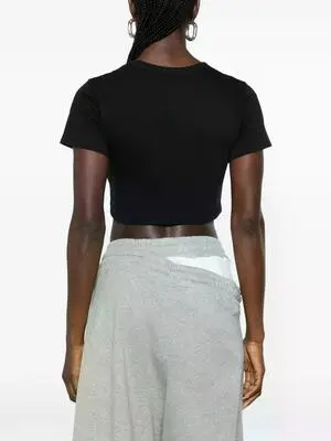 Attico Corset-style Cropped T-shirt