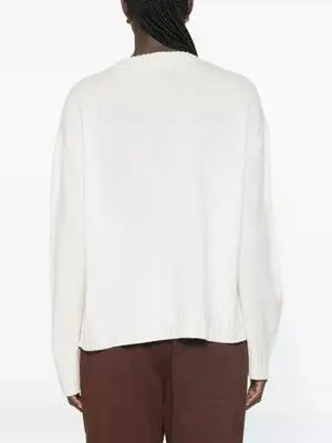 Fabiana Filippi Ribbed-trim Crew-neck Sweater - Neutrals