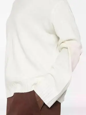 Fabiana Filippi Ribbed-trim Crew-neck Sweater - Neutrals