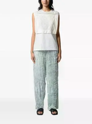 MULLER OF YOSHIOKUBO Ruffled Panel Palazzo Pants
