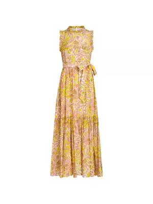 MARIE OLIVER Alice Floral-print Maxi Dress - Pink