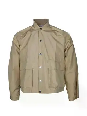 AUTRY Logo-embroidered Patch-pocket Jacket - Neutrals