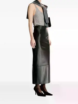Loulou De Saison Inga Leather Maxi Skirt