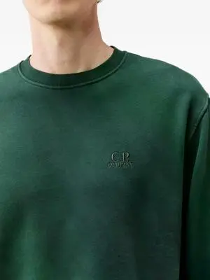 C.P. COMPANY Logo-embroidered Cotton Sweatshirt