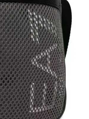 EA7 Logo-print Mesh-panel Belt Bag