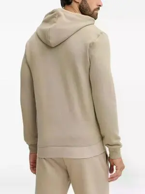 Guess Logo-patch Zip-up Hoodie