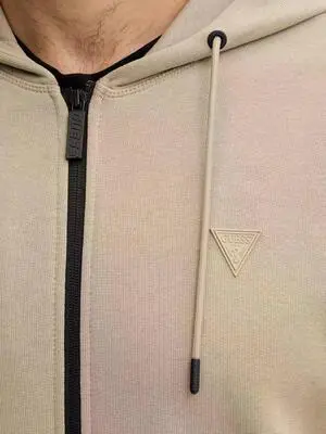 Guess Logo-patch Zip-up Hoodie