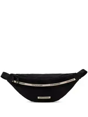 EA7 Logo Tape Belt Bag - Black
