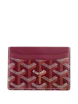 Goyard Saint Sulpice Coated Canvas Card Holder - Red