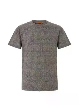 Missoni Cashmere Knit Crewneck T-shirt - Grey