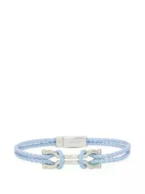 FERRAGAMO Double Gancini Bracelet - Blue
