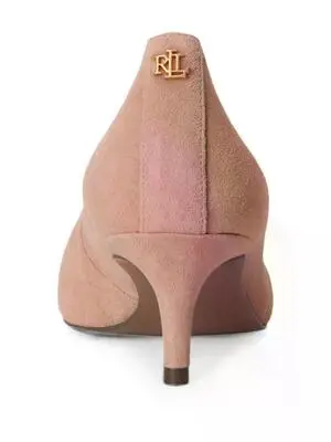 Ralph Lauren Suede Pointed Toe Pumps - Pink