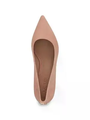 Ralph Lauren Suede Pointed Toe Pumps - Pink