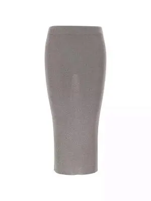 KANGRA Ribbed-knit Lurex-blend Midi Skirt