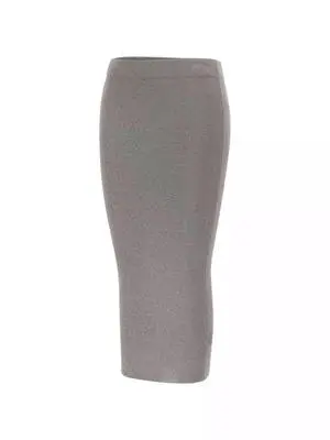 KANGRA Ribbed-knit Lurex-blend Midi Skirt