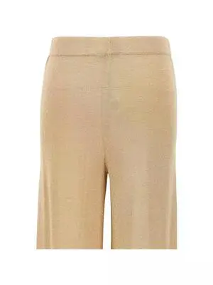 KANGRA Ribbed-trim Straight-leg Pants