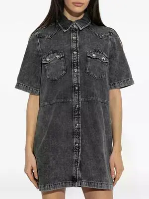 ALLSAINTS Rock Flap-pocket Short-sleeve Mini Dress