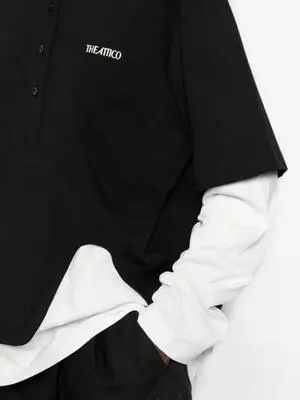 Attico Double-layered Asymmetric T-shirt