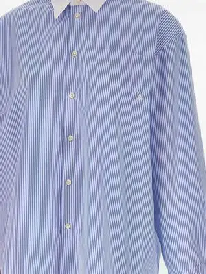 SPORTY & RICH Striped Cotton-poplin Shirt