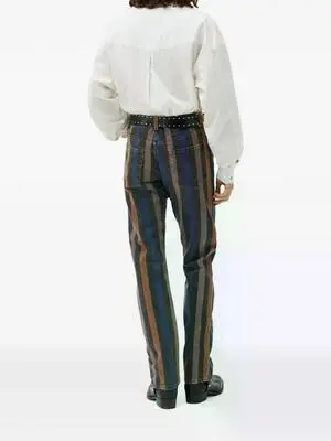 Versace Striped Straight Jeans