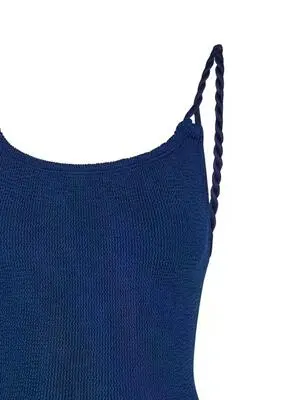Hunza G Camille Crinkle-effect One Piece - Blue