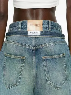 Attico Layered-waistband Jeans