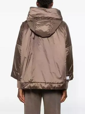 Max Mara Hooded Zip-up Coat