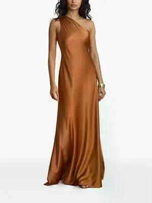 Ralph Lauren One-shoulder Maxi Dress - Brown