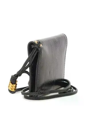 GIANNI CHIARINI Eel-effect Leather Card Holder