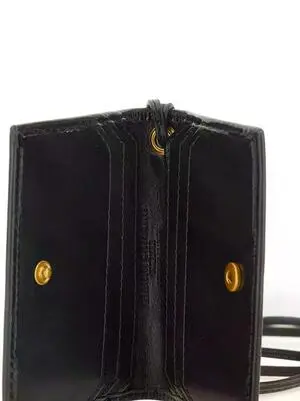GIANNI CHIARINI Eel-effect Leather Card Holder