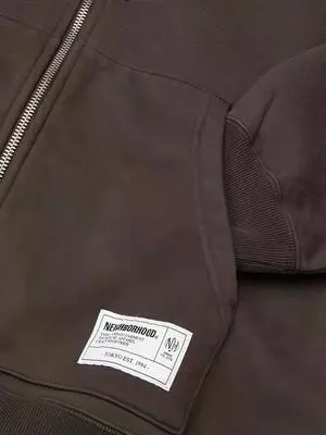 NEIGHBORHOOD Logo-print Zip-up Hoodie