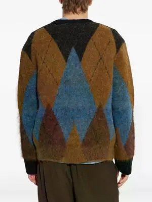 ALLSAINTS Bernie Argyle-pattern Cardigan