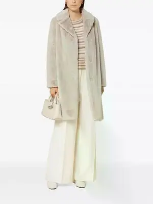 Herno Faux Fur Coat - Neutrals