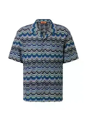 Missoni Zigzag-knit Shirt - Blue