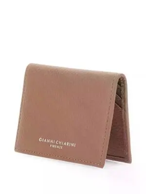 GIANNI CHIARINI Dollaro Pebbled Leather Card Holder