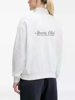 Guess Logo-print Quarter-zip Sweater