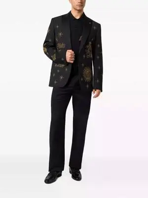 Philipp Plein Blazer Patches Zodiac