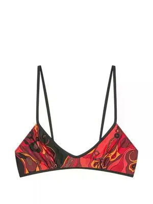 Emilio Pucci Orchidee Print Balconette Bikini Top