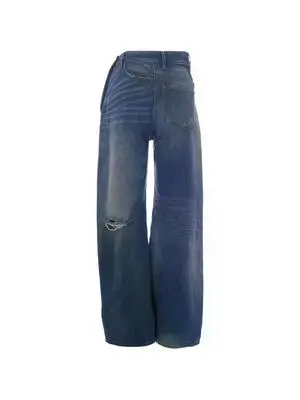 MAISON MARGIELA Distressed Wide-leg Jeans - Blue