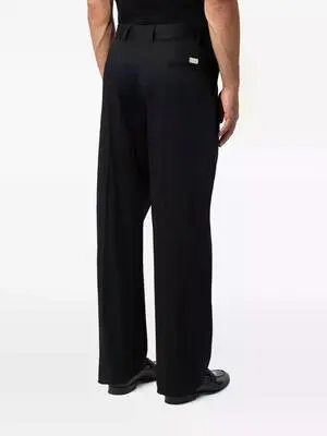 Philipp Plein Wide-leg Logo Plaque Trousers