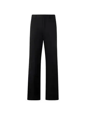 Philipp Plein Wide-leg Logo Plaque Trousers - Black