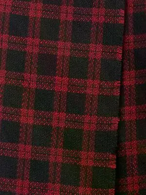 Pinko Check Wrap Midi Skirt