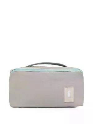 COTOPAXI Logo Patch Zip-around Makeup Bag With Top Handle - Grey