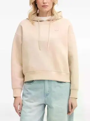 Lacoste Logo-patch Drawstring Hoodie - Neutrals