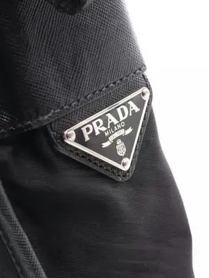 Prada 2010s Leather-trim Messenger Bag