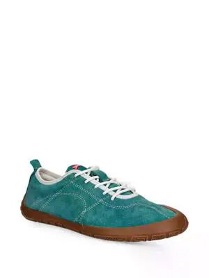 Camper Suede Contrast-stitched Sneakers - Green