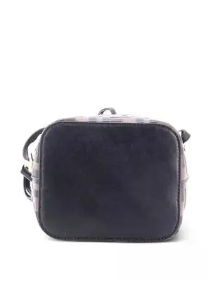 Fendi Mon Tresor Zucca Embossed Leather Mini Bucket Bag - Brown