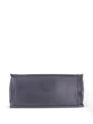 Dior Embroidered Canvas Medium Tote Bag With Strap - Black